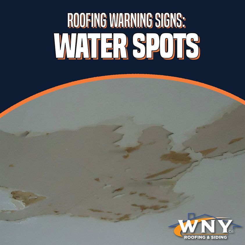 Roofing Warning Signs #1: Water Spots - The WNY Company